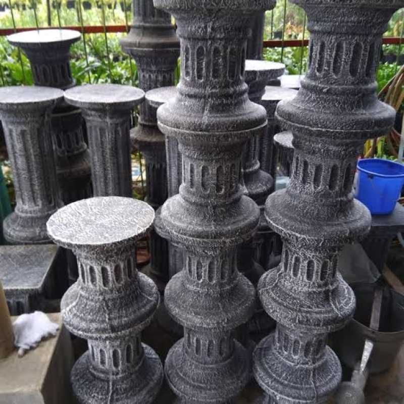 umpak batu/tatakan/pilar pot bonsai - Ukuran