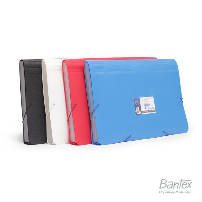 BANTEX Map Harmonika / Expanding File Folio - Cobalt Blue