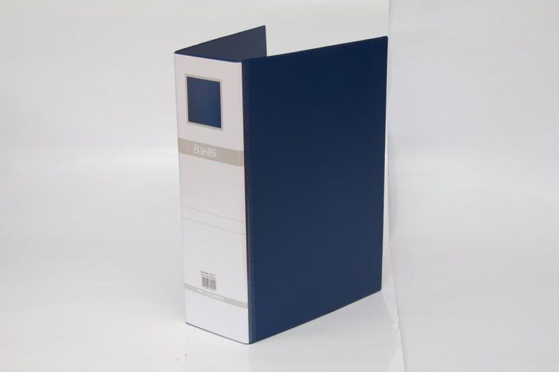 BANTEX Post Pipe Binder 2 Ring 8cm Folio - Blue