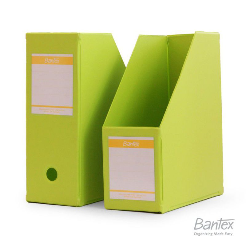 BANTEX Magazine File Extra Jumbo (Box File) A4 12cm - Cobalt Blue