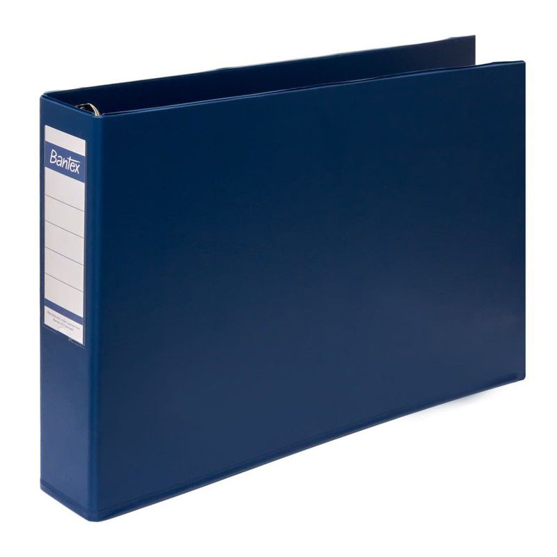 BANTEX Ring Binder Landscape 4 Ring D 52mm A3 - Black