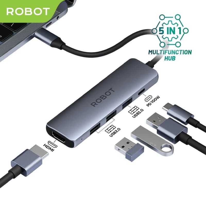 USB Hub 5 in 1 multifungsi