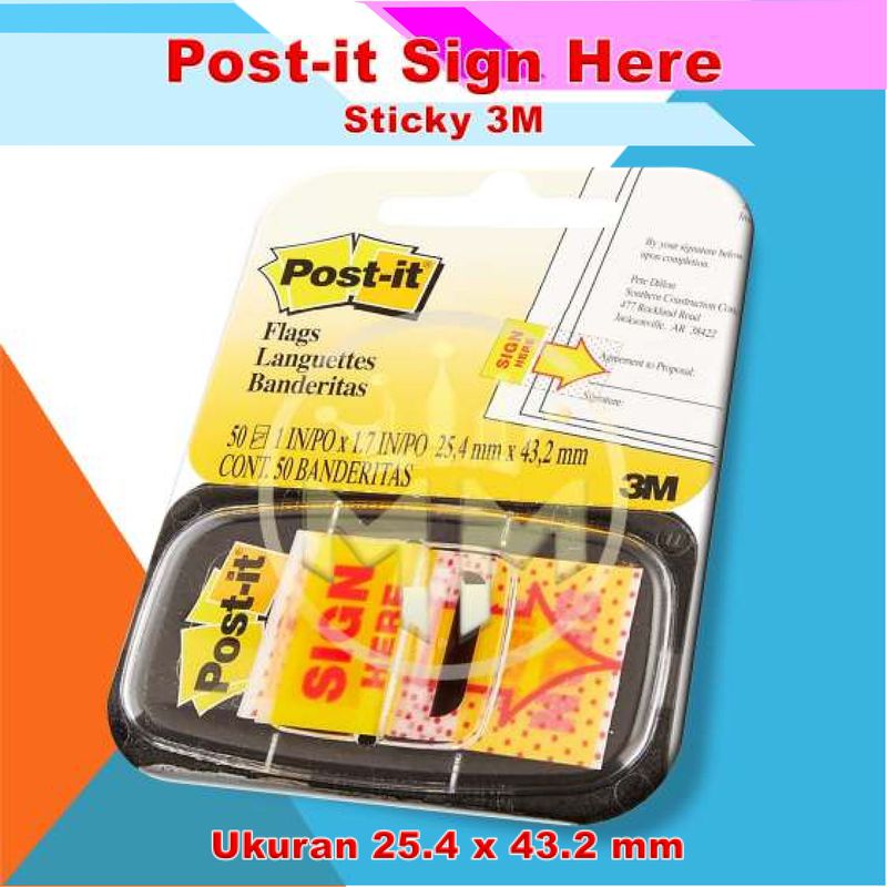 Post-it Sign Here