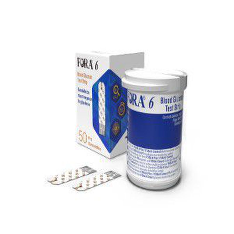 FORA 6 - Blood Glucose Test Strip - 50 Pcs