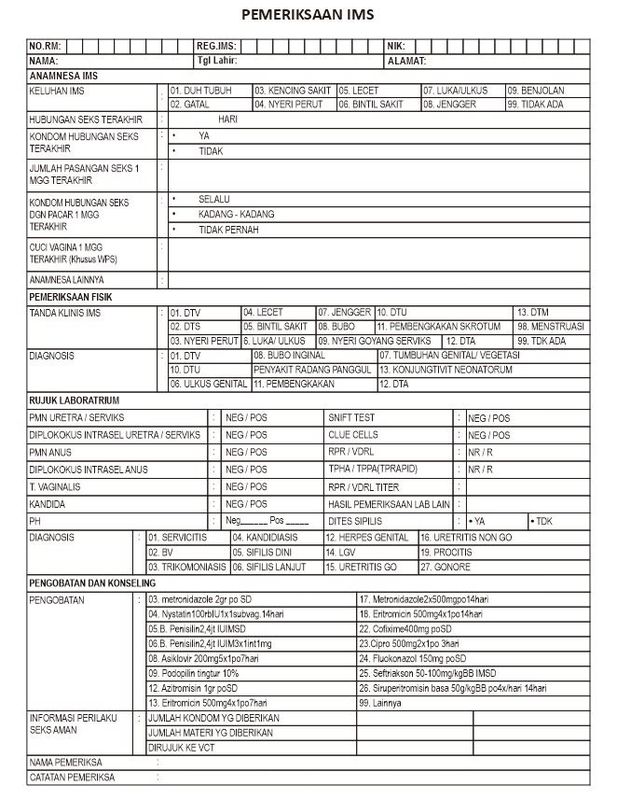 Form Pemeriksaan IMS