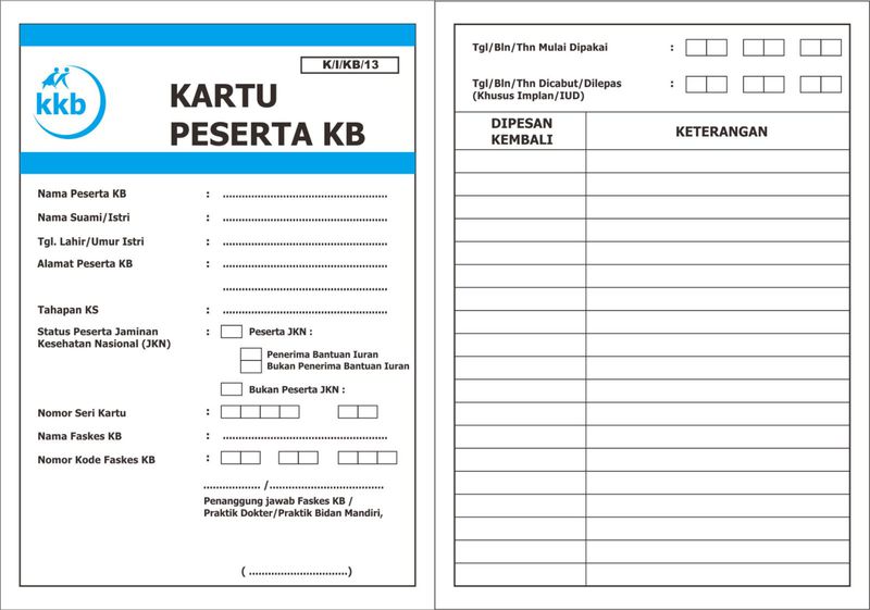 KARTU PESERTA KB