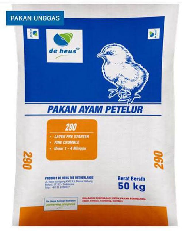 Pakan Ayam Petelur Pre Starter 290 De Heus