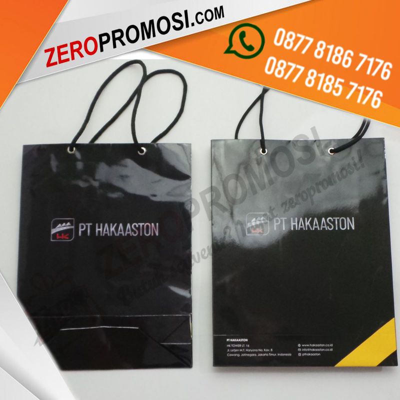 Souvenir Paper Bag Custom Design Murah Ukuran P20XT26XL8
