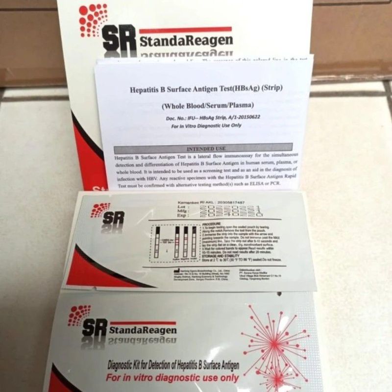 Rapid Test HBsAg Strip SR isi 50T