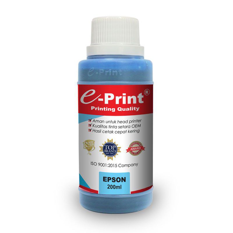 TINTA PRINTER EPSON E PRINT REGULER 200 ML LIGHT CYAN