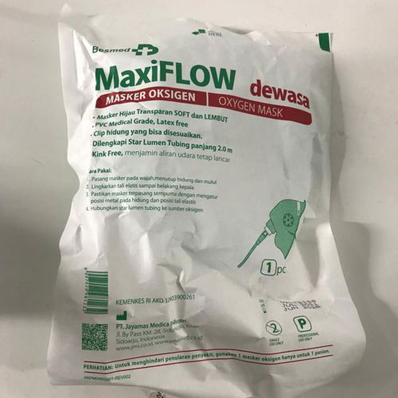 Maxiflow / Masker Oksigen Dewasa