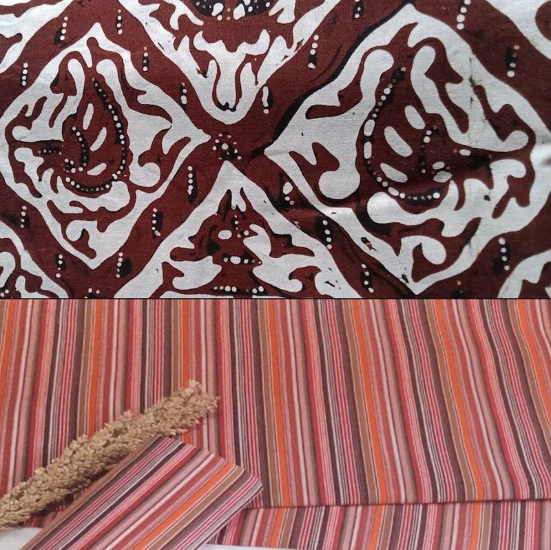 batik asli kombinasi lurik