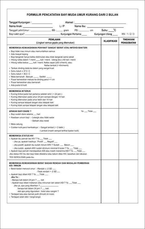 Blangko MTBS 0-2 bulan Pus cangkrinagn