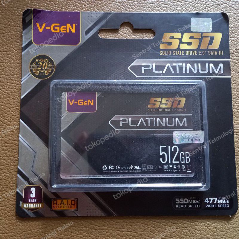 SSD VGEN PLATINUM 512 GB