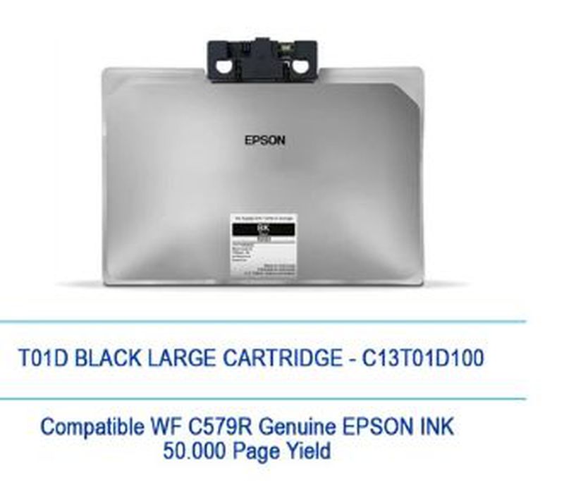 Tinta Cartridge Epson T01D LARGE for WF-C579R - C13T01D100 - BLACK