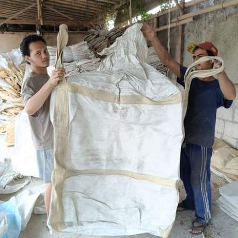 karung jumbo bag kapasitas 1000-1500 up, type sling tali sampai bawah