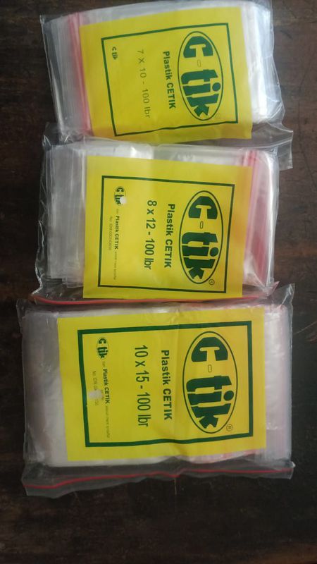 PLASTIK CETIK (KLIP) 8 X 12