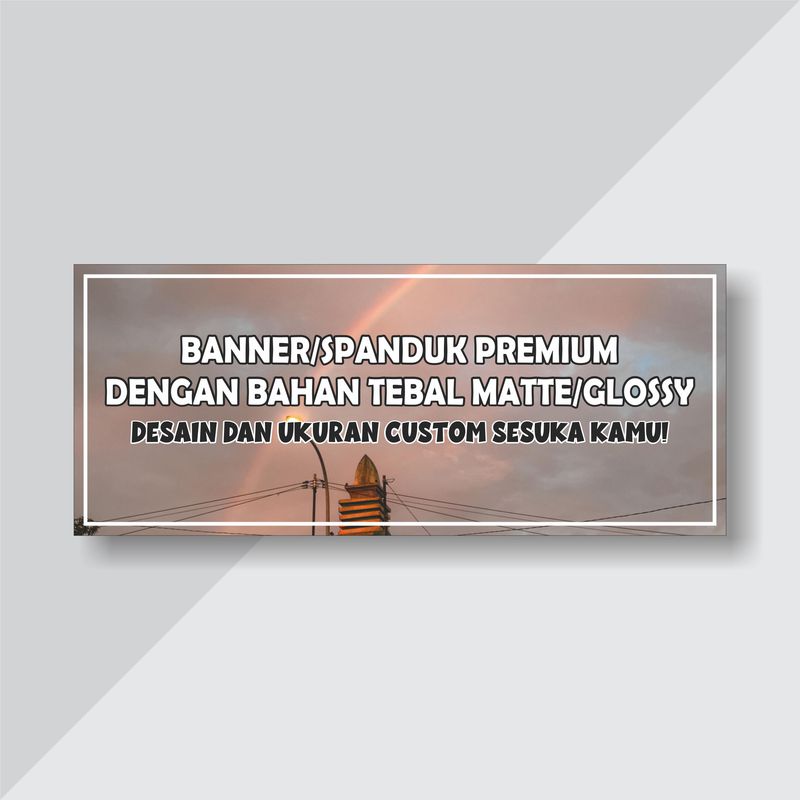 Backdrop/Spanduk/Banner - Premium Tebal Matte/Glossy