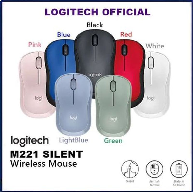 Logitech Mouse Wireless Optical M221