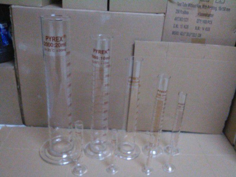 Gelas ukur PYREX measuring silinder tabung ukur kaca - 100ml