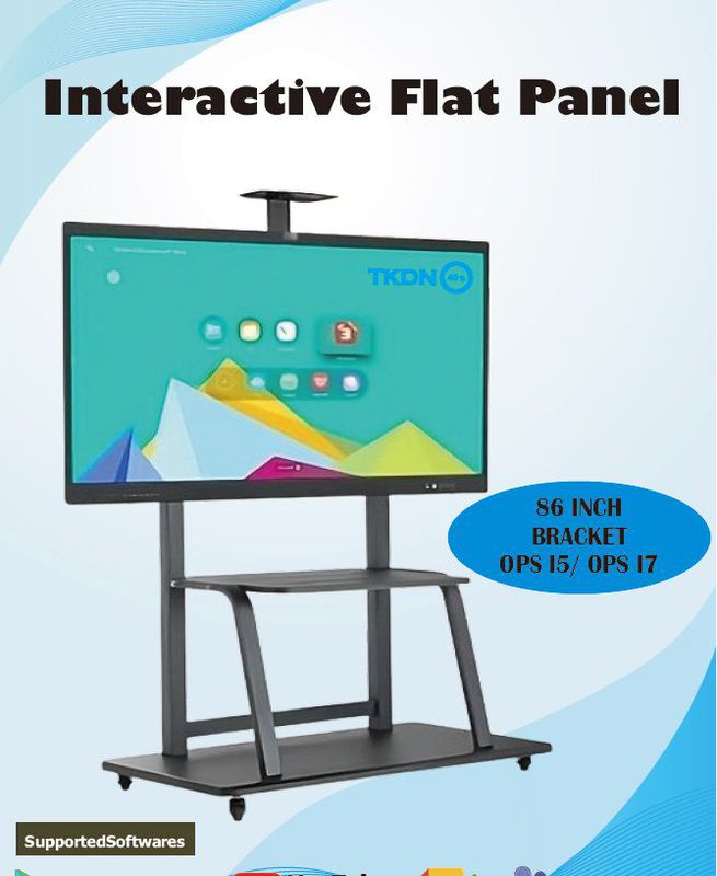 BIOMOX INTERACTIVE FLAT PANEL DISPLAY IFP 86 INCH + OPS I7 + STANDING ...