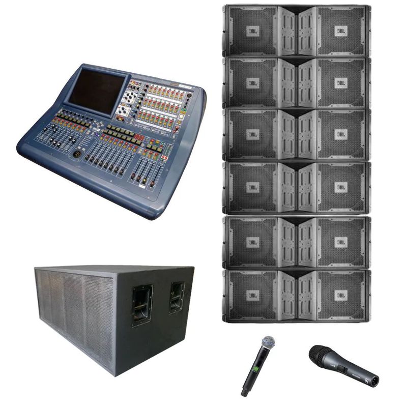 30000Watts JBL VERTEC SOUND SYSTEM LINE ARRAY + BACKLINE