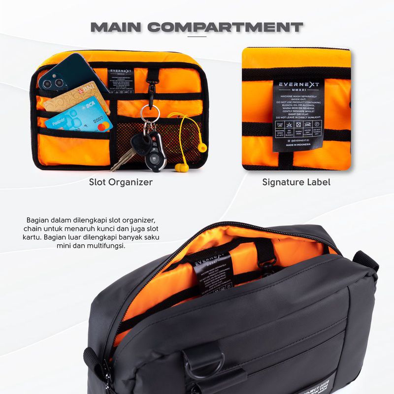 Evernext - Clutch Bag Pria Anti Air Pouch Bag Waterproof Pria Sling Bag ...