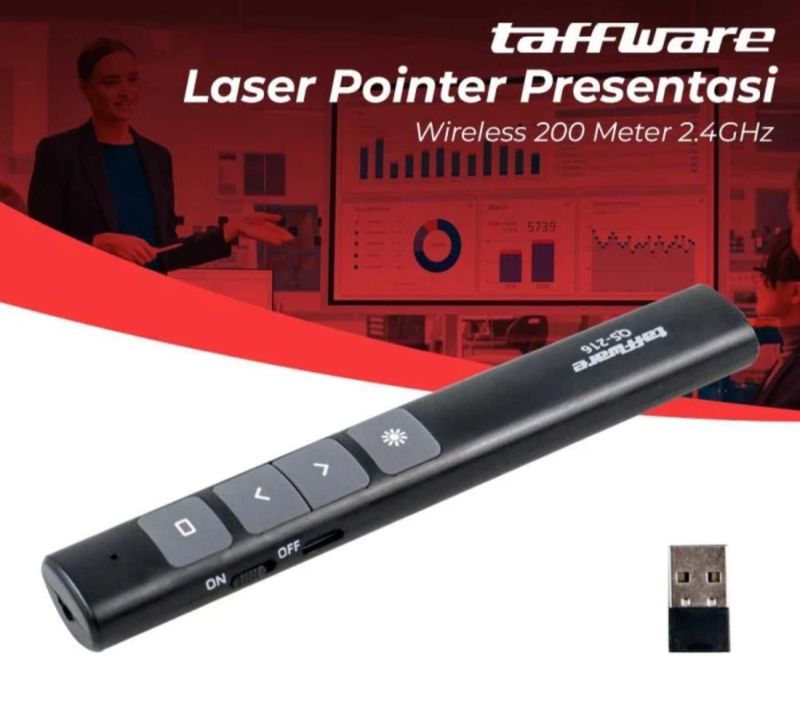 LASER POINTER PRESENTASI 200 Meter 2,4 GHZ