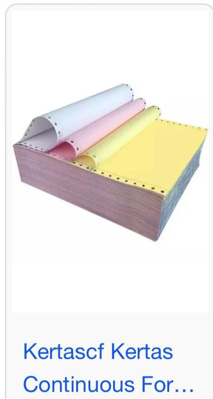 KERTAS CONTINOUS PAPER 2 PLY UNTUK BILLING/INVOICE