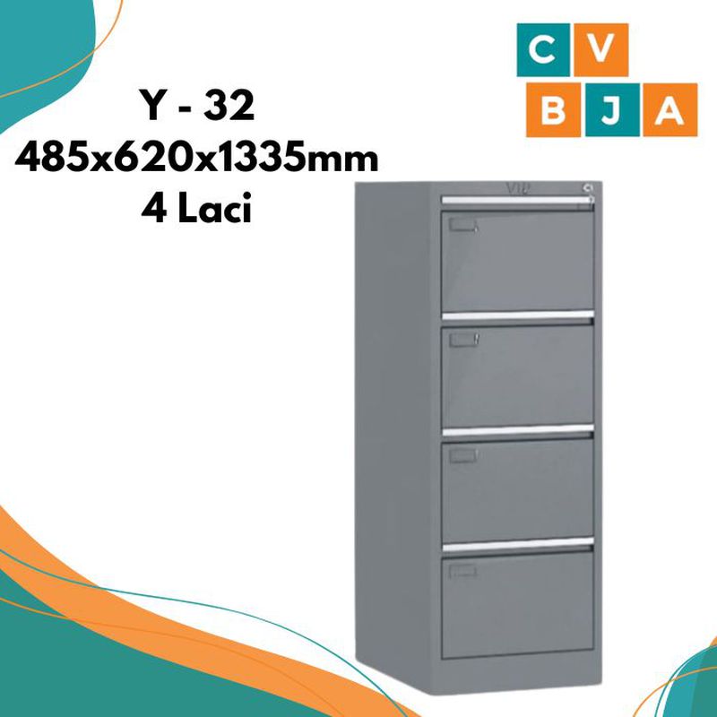 Lemari File Besi/Filling Cabinet 4 laci