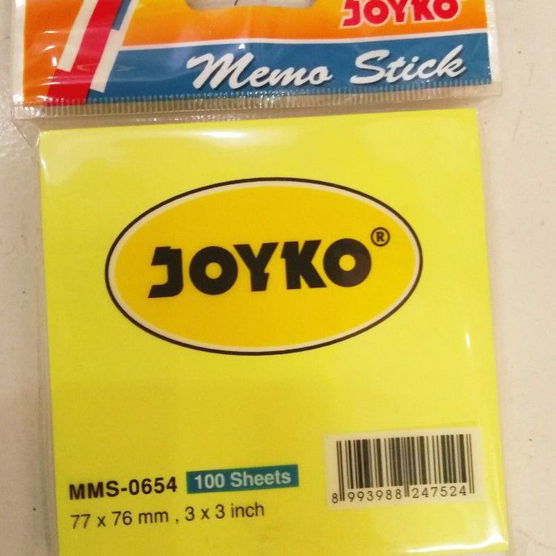 Sticky Note 3x3 Inch Joyko