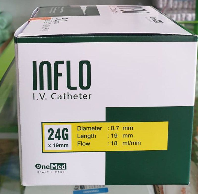 IV CATHHETER INFLO 24G Onemed