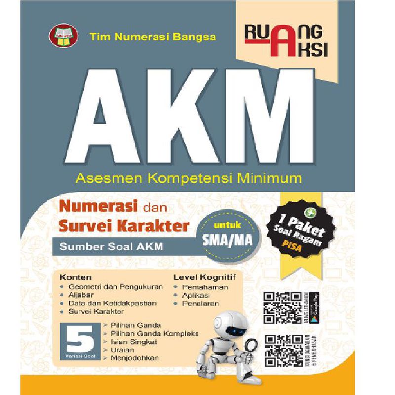 BUKU RUANG AKSI AKM NUMERASI DAN SURVEI KARAKTER UNTUK SMA/MA