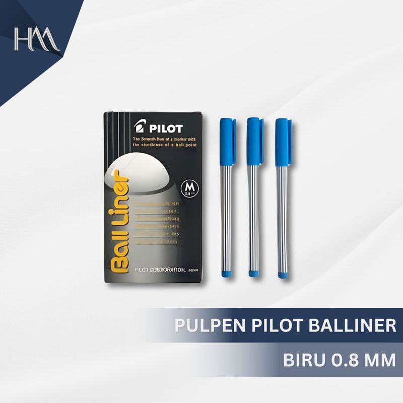 Pulpen Pilot Balliner / Ballpoint 0.8mm Biru
