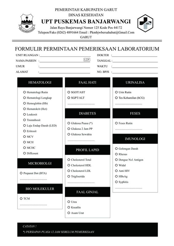 FORM PERMINTAAN PEMERIKSAAN LAB_ BJRWG