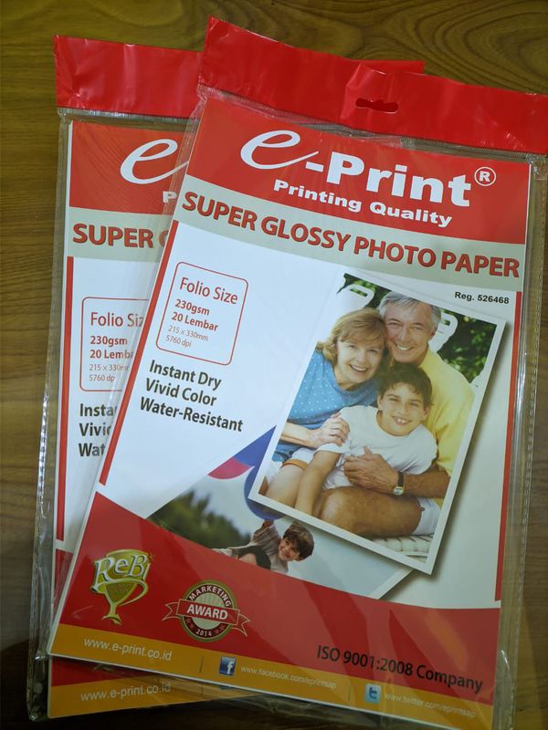 Kertas Foto Eprint Super Glossy Folio 230gsm