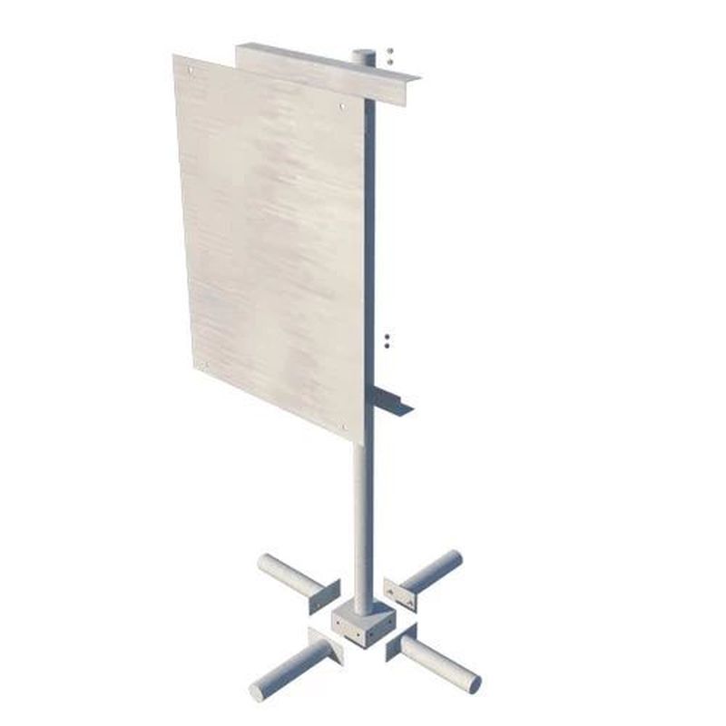 Paket Custom - Rambu 45 x 60cm Plat Alumunium + Tiang tinggi 150cm