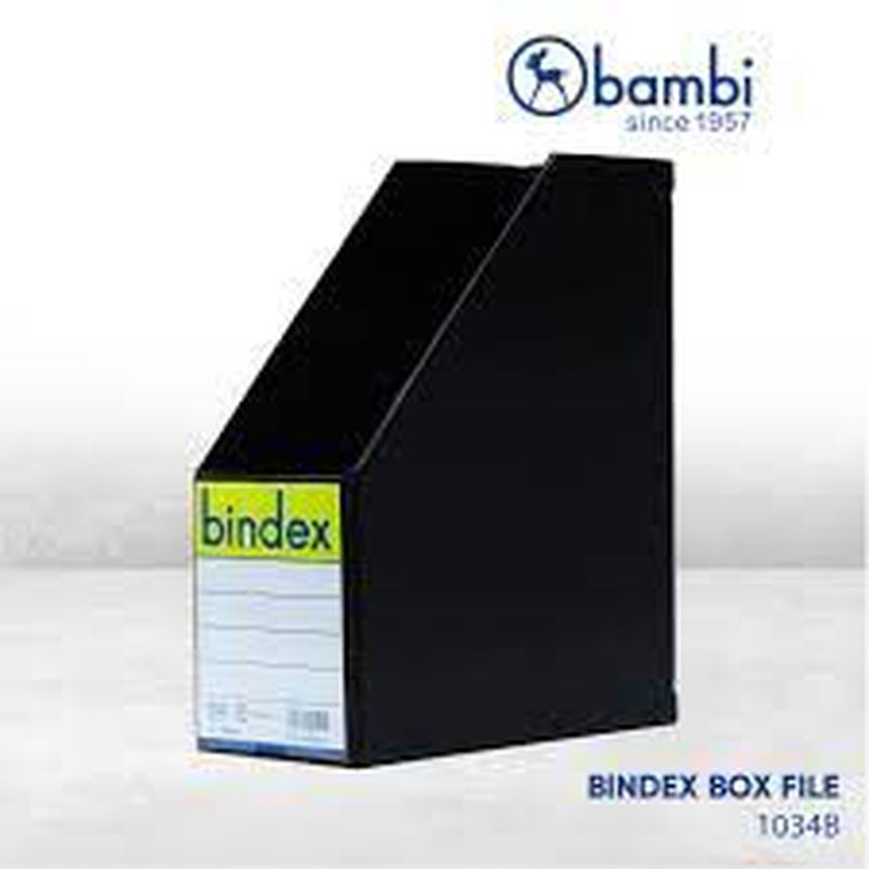 Bindex Box Magazine File JUMBO - Hitam - 11,5cm 1034B