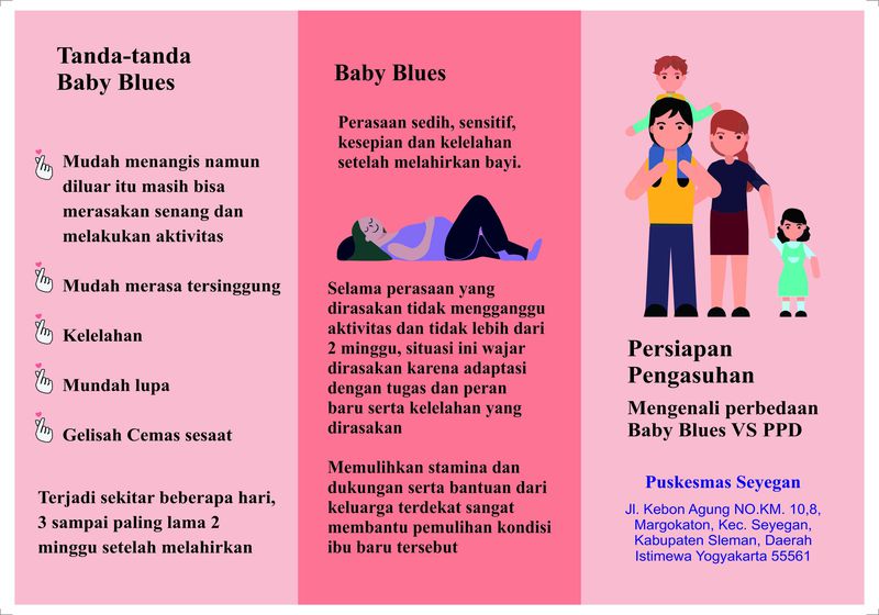 Leaflet baby blues Pus. Seyegan