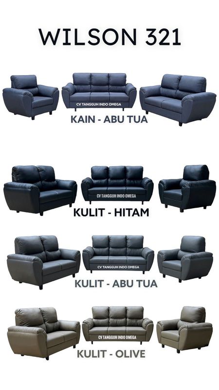 SOFA RUANG TAMU KANTOR 3 SEATER + 1 SEATER + 1 SEATER + MEJA