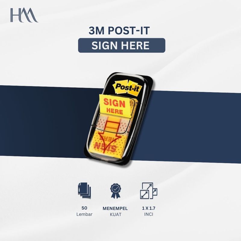 Post It Sign Here 3M