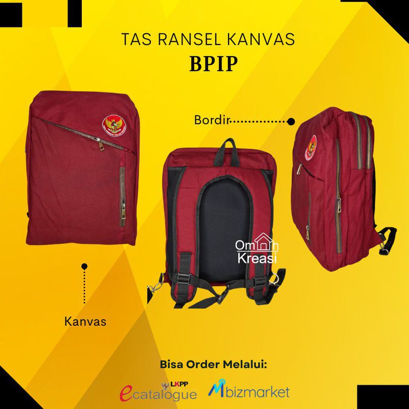 Tas Ransel Kanvas Custom