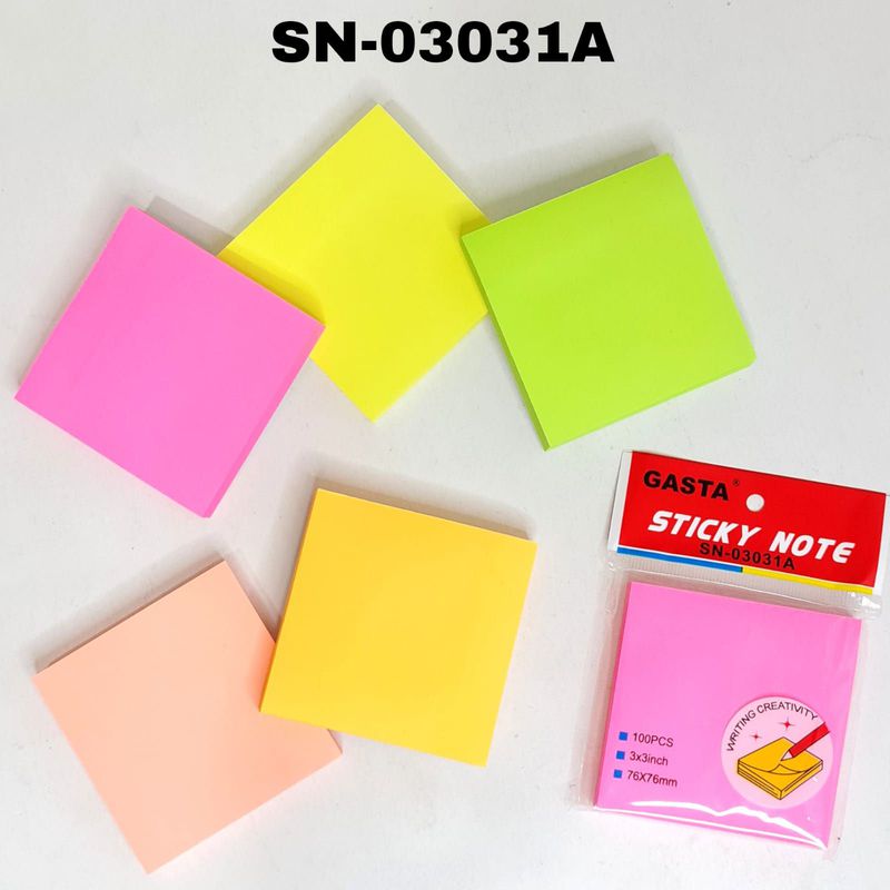 Memo tempel Sticky Notes 76 52mm 3"x 2" 100 sheets Warna Kuning EA00253