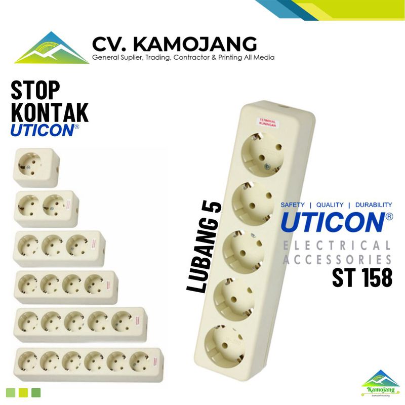 Stop Kontak 5 Lubang Uticon