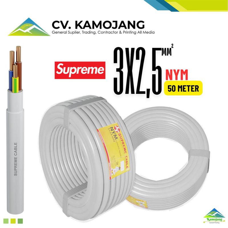 KABEL NYM 3X2,5 mm 50M (METER) SUPREME