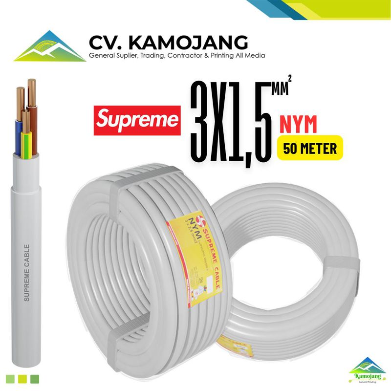 KABEL NYM 3X1,5 mm 50M (METER) SUPREME