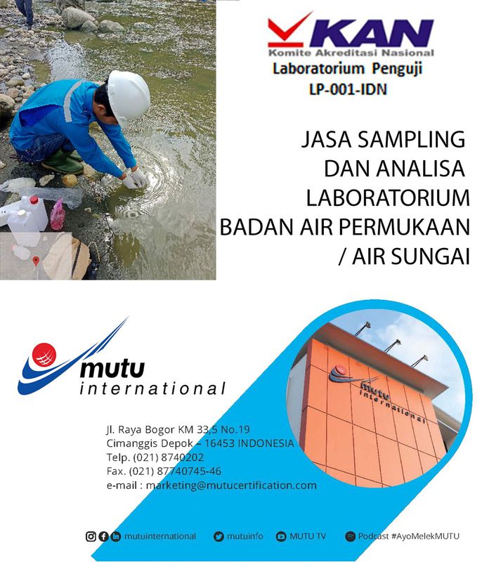 Pengujian dan Sampling Air Sungai/Air Permukaan - SHU