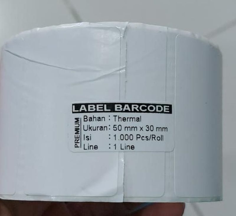 Label Barcode Thermal 50mm x 30 mm