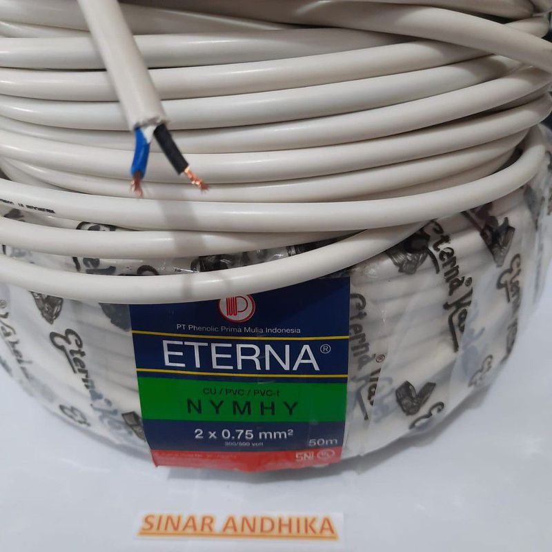 Kabel NYM Serabut 2x0,75 mm
