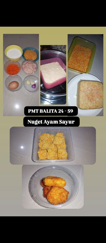 nuget ayam dan sayur mpasi bayi 24-59